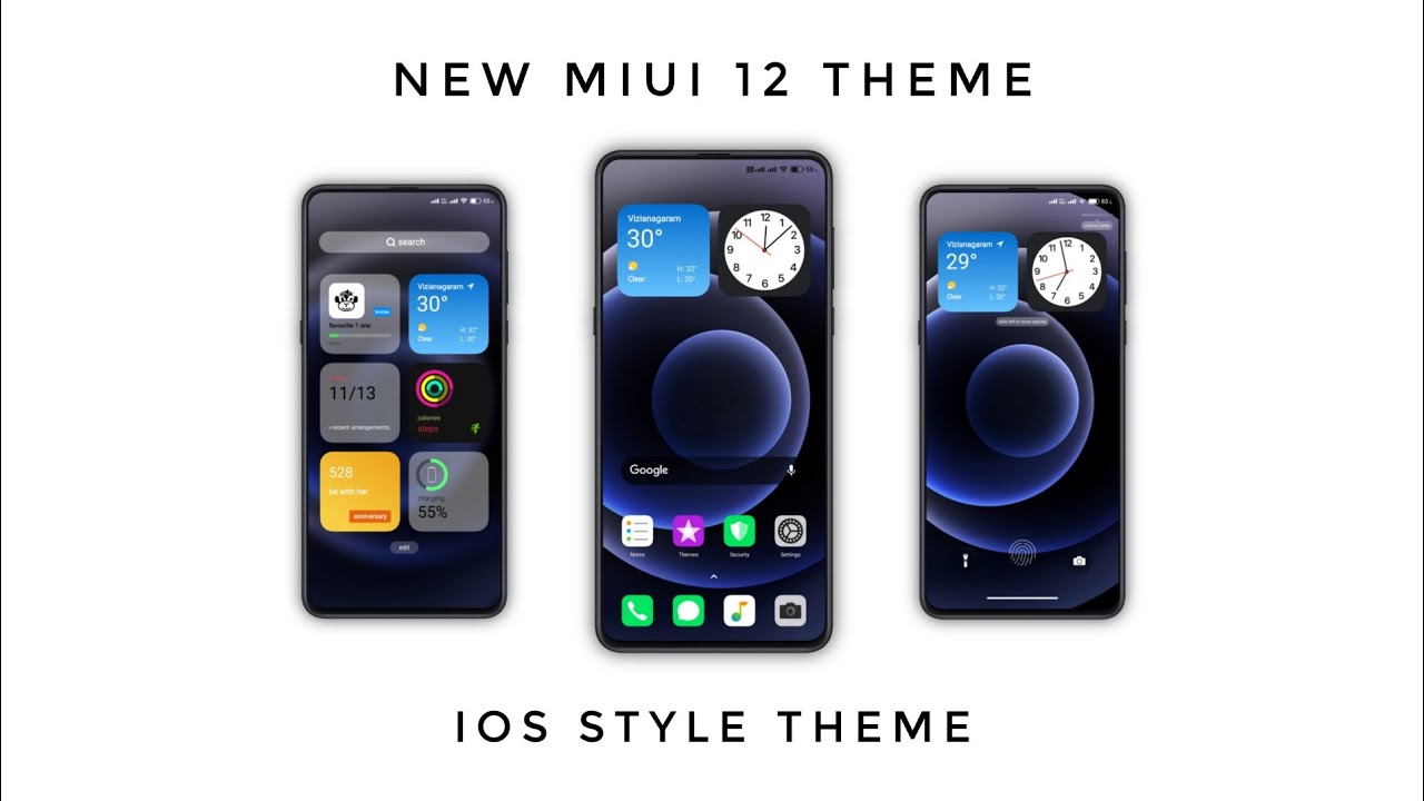 MIUI 12 Theme | New iOS Style Theme ! - YouTube