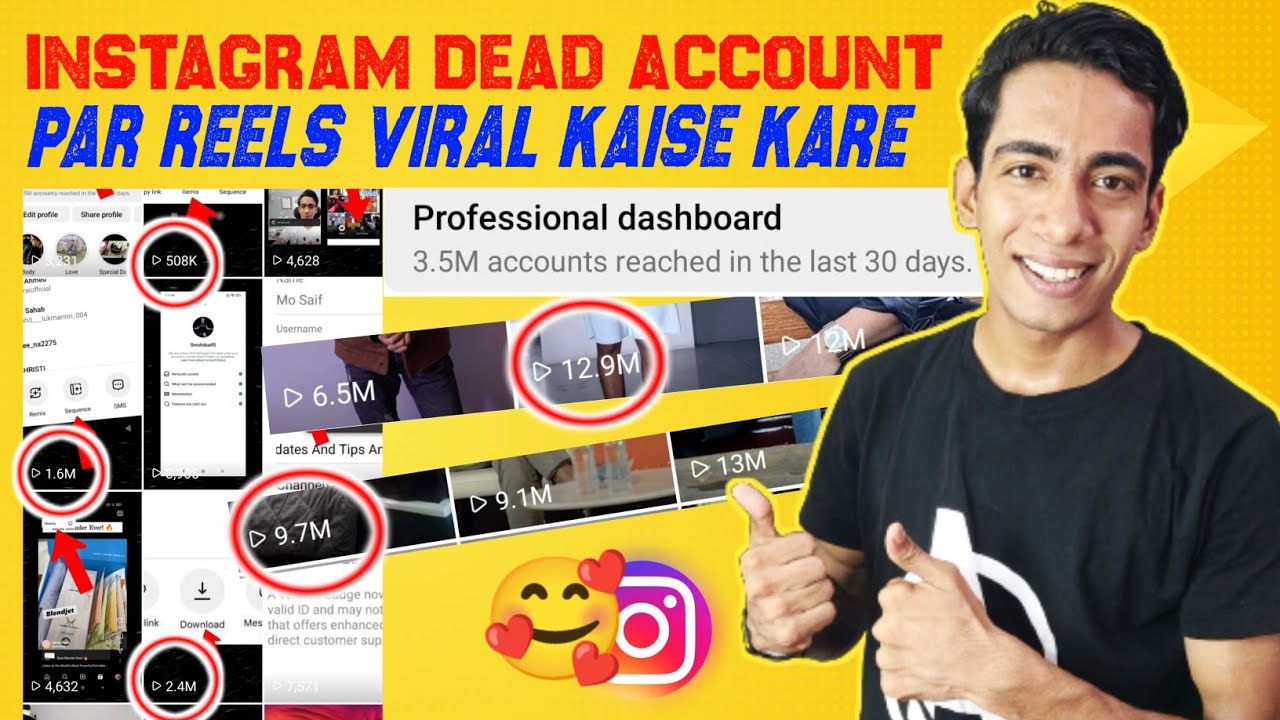 Instagram Dead Account Par Reels Viral Kaise Kare | How To Grow Dead ...