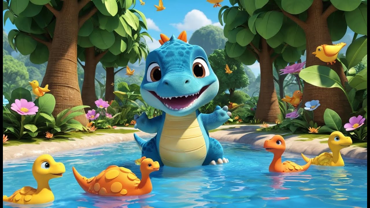 Baby Dino Stomp Stomp Stomp Stomp Stomp | Fun Dinosaur Song Kids ...