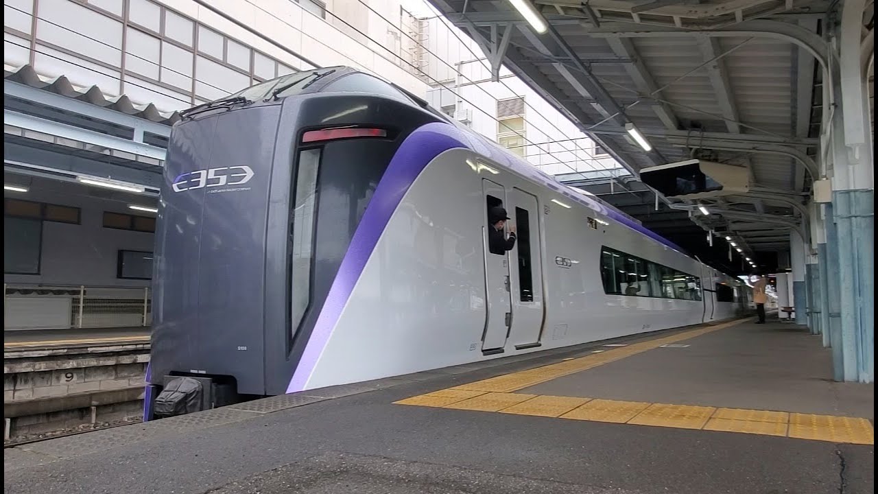 松本駅11:10発『JR篠ノ井線E353系S108編成 特急あずさ22号 新宿行き』 - YouTube