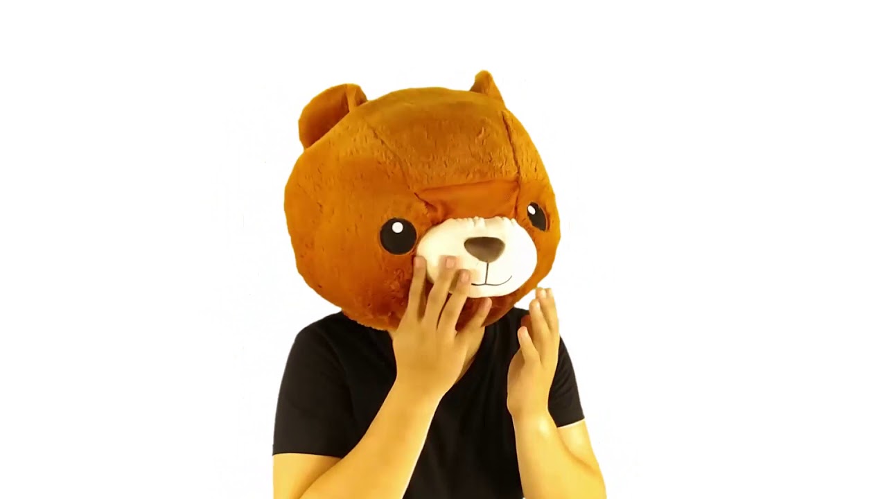 Mascara de Oso TEDDY Disfraz Botarga - YouTube