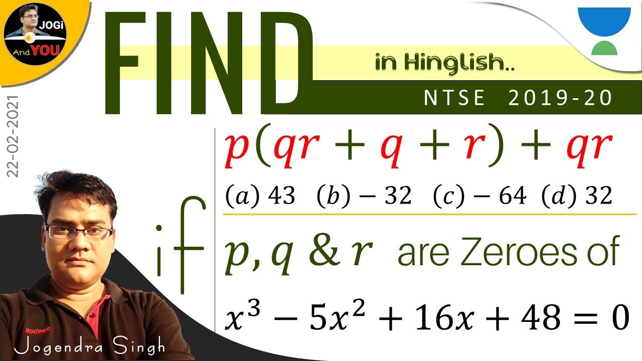 Find If And Are The Roots Of 3 5 2 16 48 0 find-if-and-are-the-roots-of-3-5-2-16-48-0