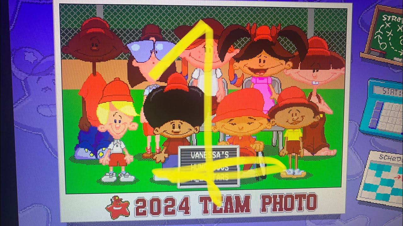 Backyard baseball 1997: humongous all stars game 1 - YouTube