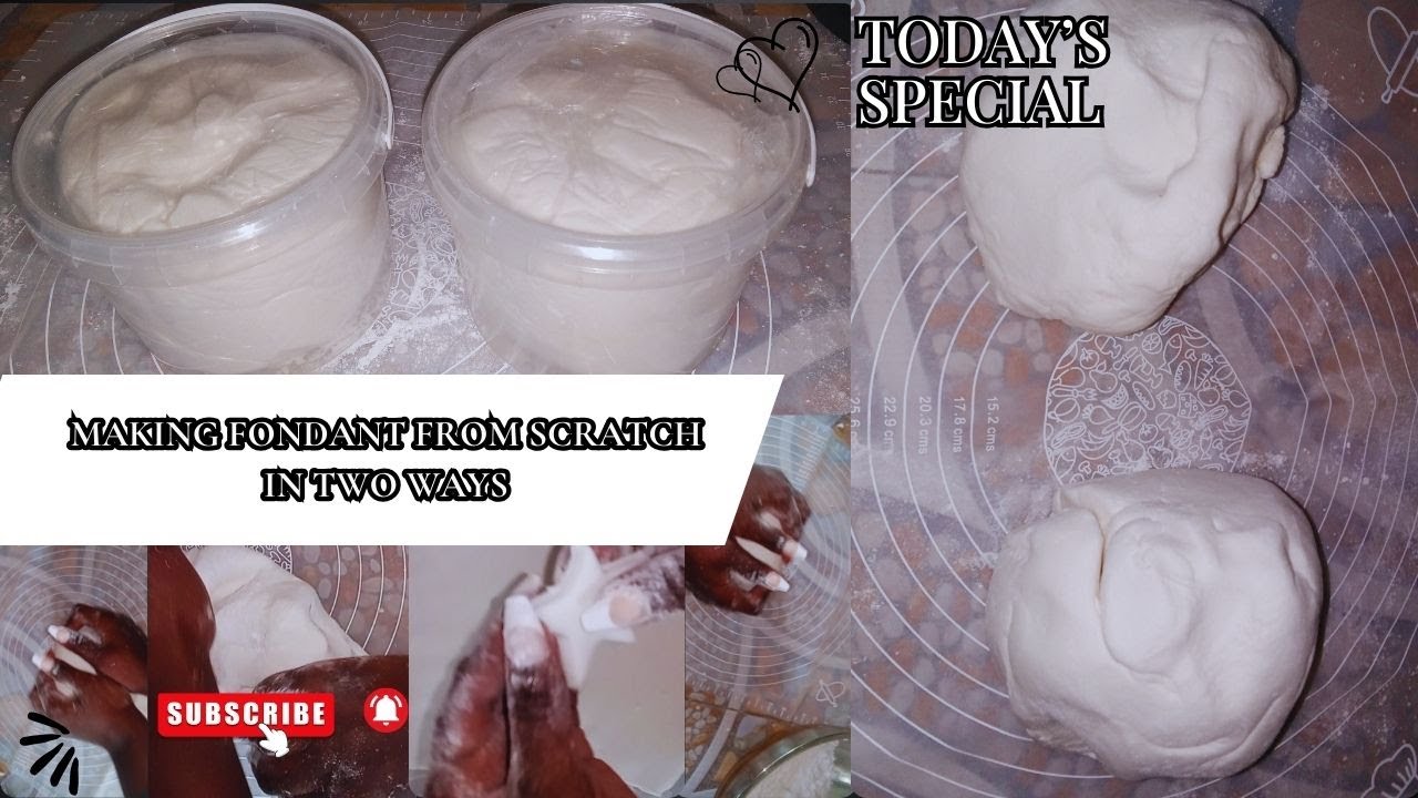 How To Make Fondant With Two Different Methods | Homemade Fondant ...
