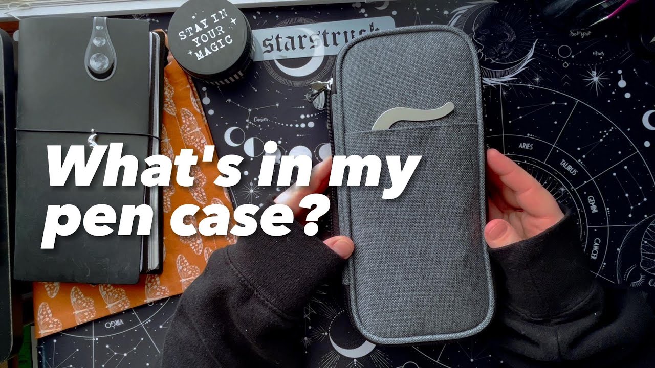 what's in my pen case ☾ angoo amazon pencil pouch + my favourite ...