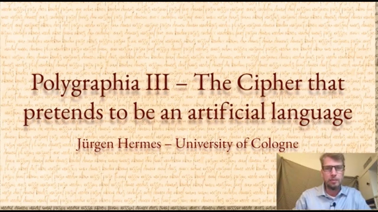 Voynich Studies Cologne - E05: The Polygraphia III Hypothesis (english ...