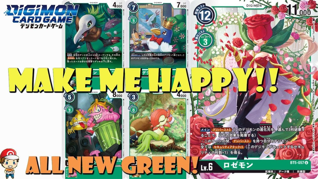 These New Green Digimon Cards Make Me Happy - All New Green Cards from ...