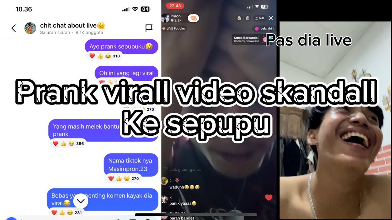 Prank Ajak Folowers Prank Viral Skandal Twiter Ke Sepupu Pas Live Reaksinya Sampai Mau Nangis