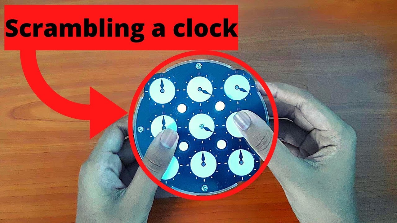 How to scramble a clock-Easily - YouTube
