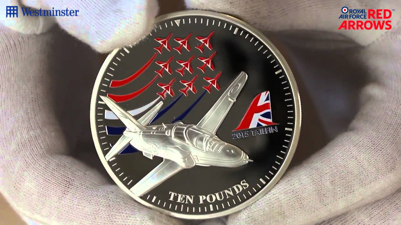 The 2015 Red Arrows Display Season 5oz Coin - YouTube