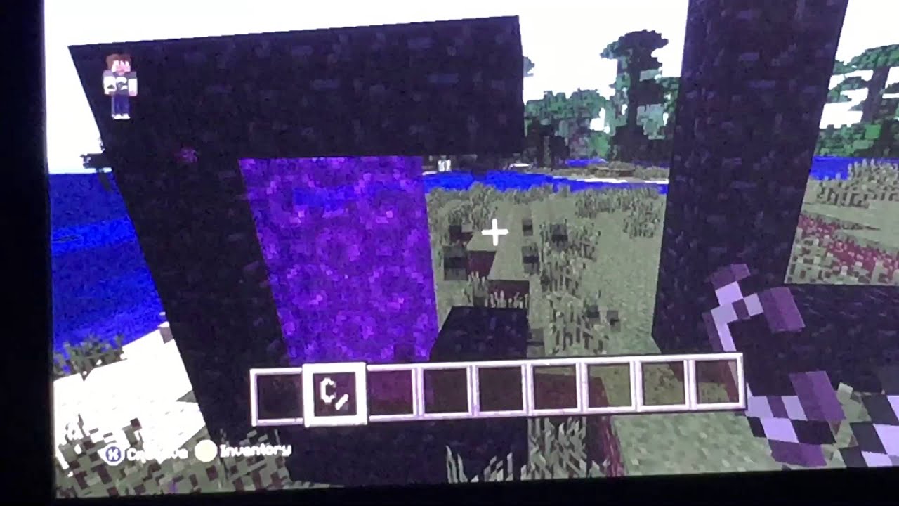 How to change the color of your Nether Portal - YouTube