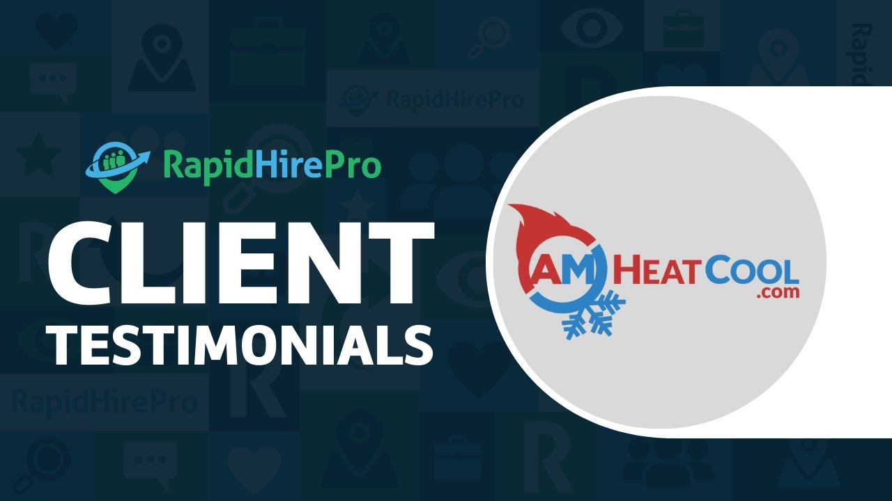 AM Heat Cool Results with Rapid Hire Pro - YouTube