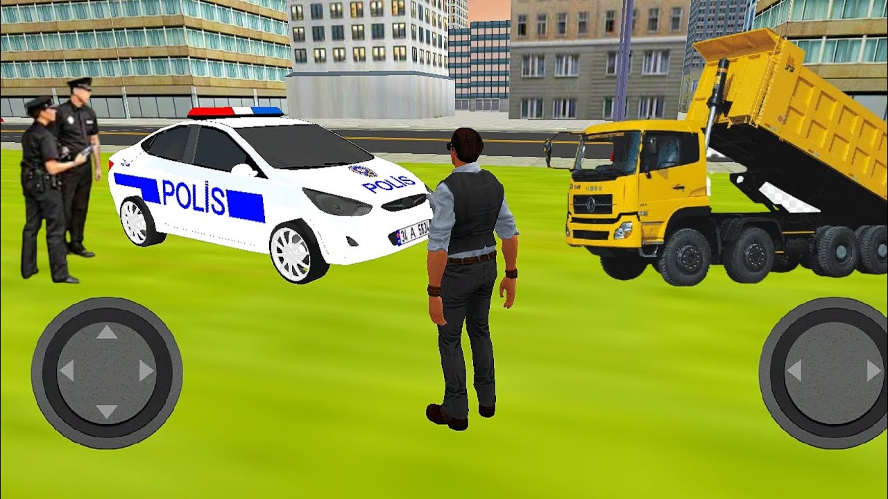 Police Car vs yellow truck race Simulator Game -3D Police Patrol Car ...