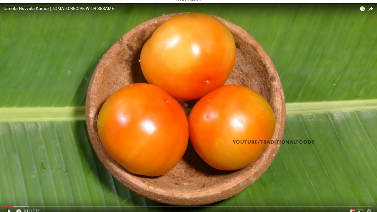 Tamota Nuvvula Kurma | TOMATO RECIPE WITH SESAME - YouTube