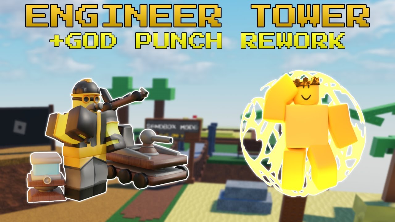 Ability Wars Tower Defence | Engineer Showcase + God Punch Rework - YouTube