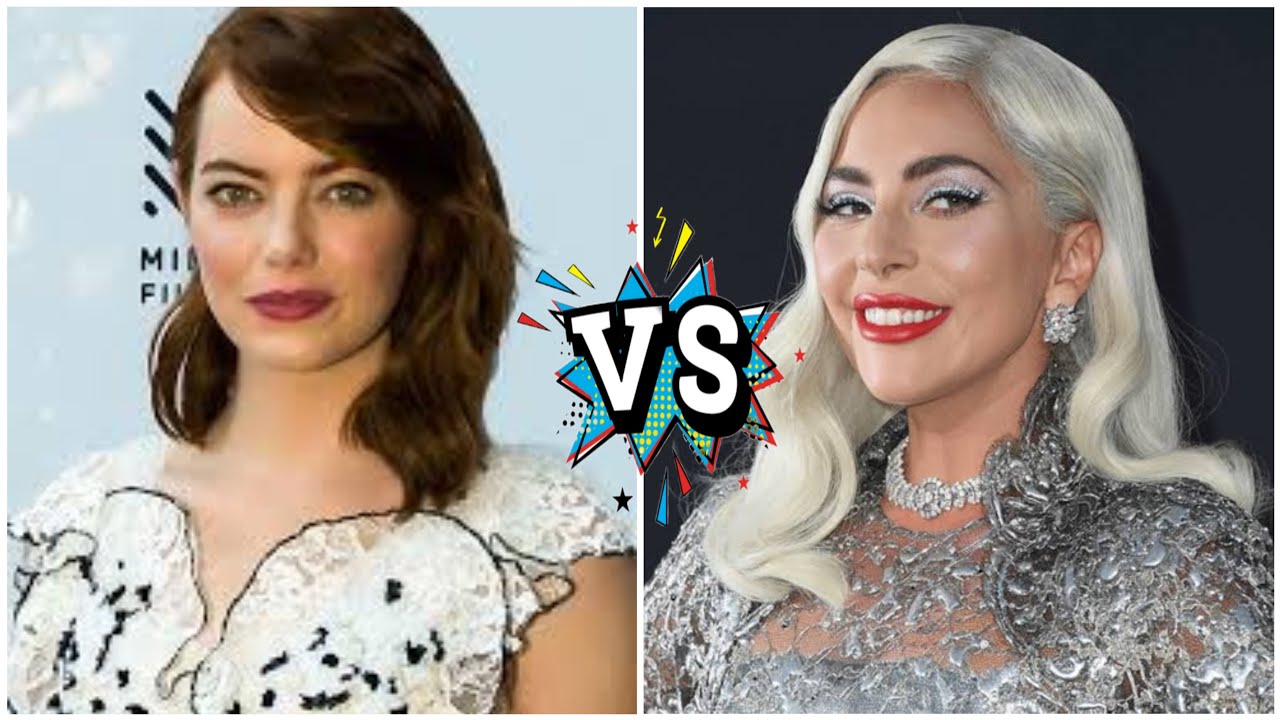 Emma Stone Vs Lady Gaga lifestyle Biography - YouTube