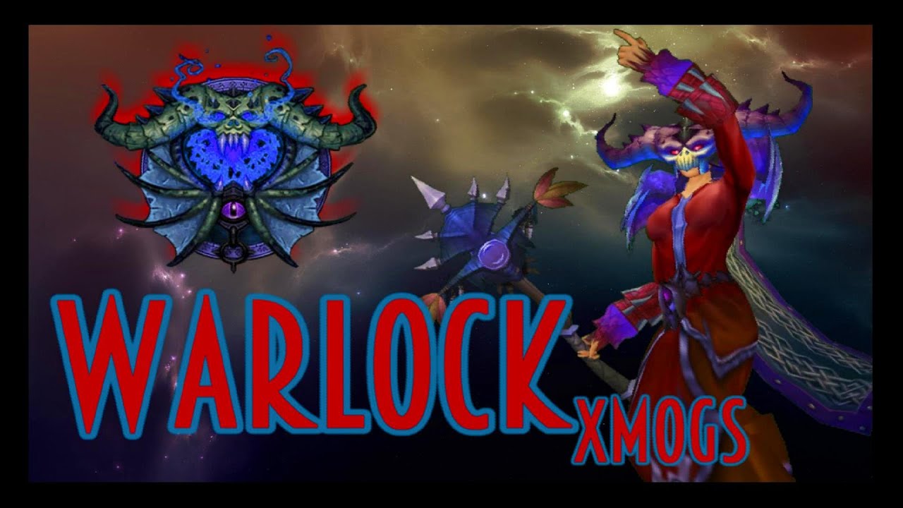 World of Warcraft - Warlock Transmogs - Scarlet Chaos Xmog Set - YouTube