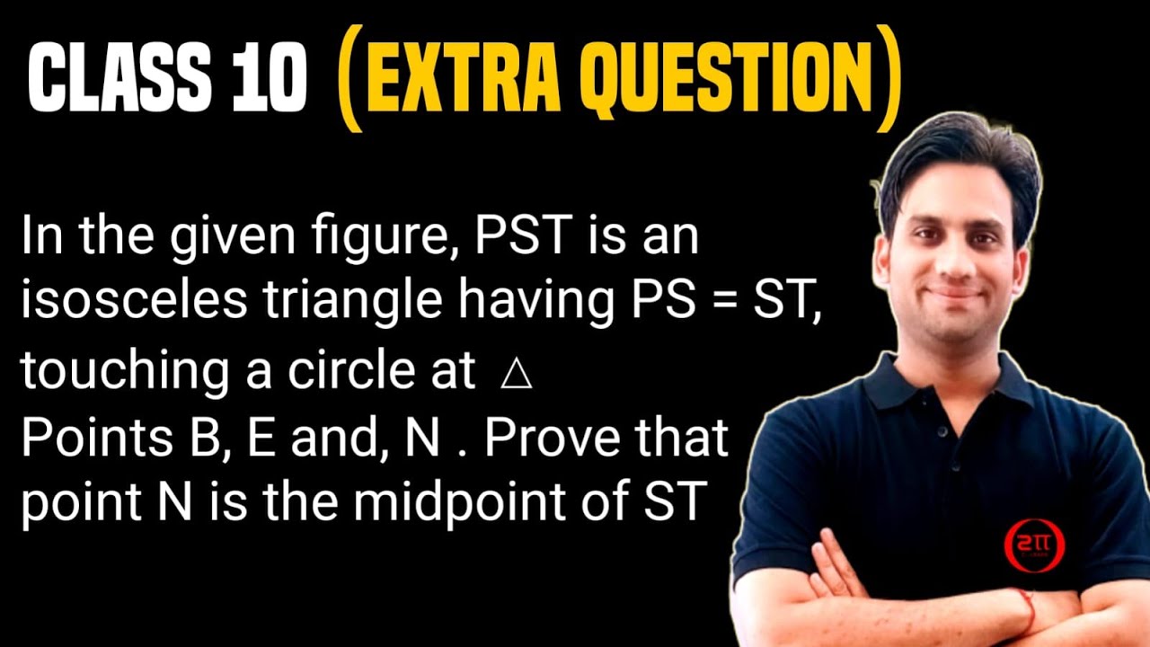 In the given figure, PST is an isosceles triangle having PS = ST ...