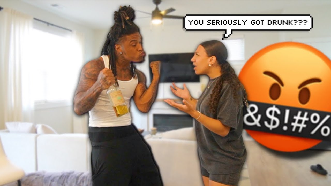 COMING HOME DRUNK PRANK ON GIRLFRIEND!! *gone wrong* - YouTube