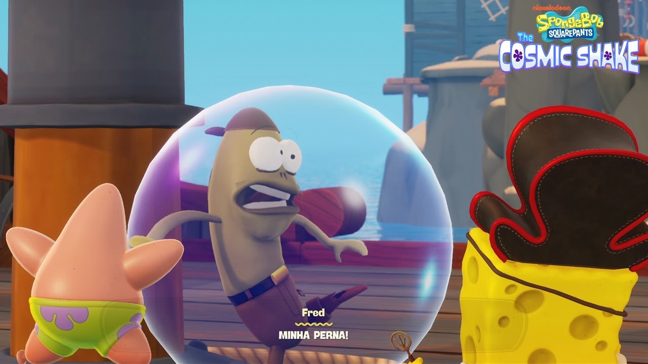 FRED MINHA PERNA! Bob Esponja The Cosmic Shake - YouTube