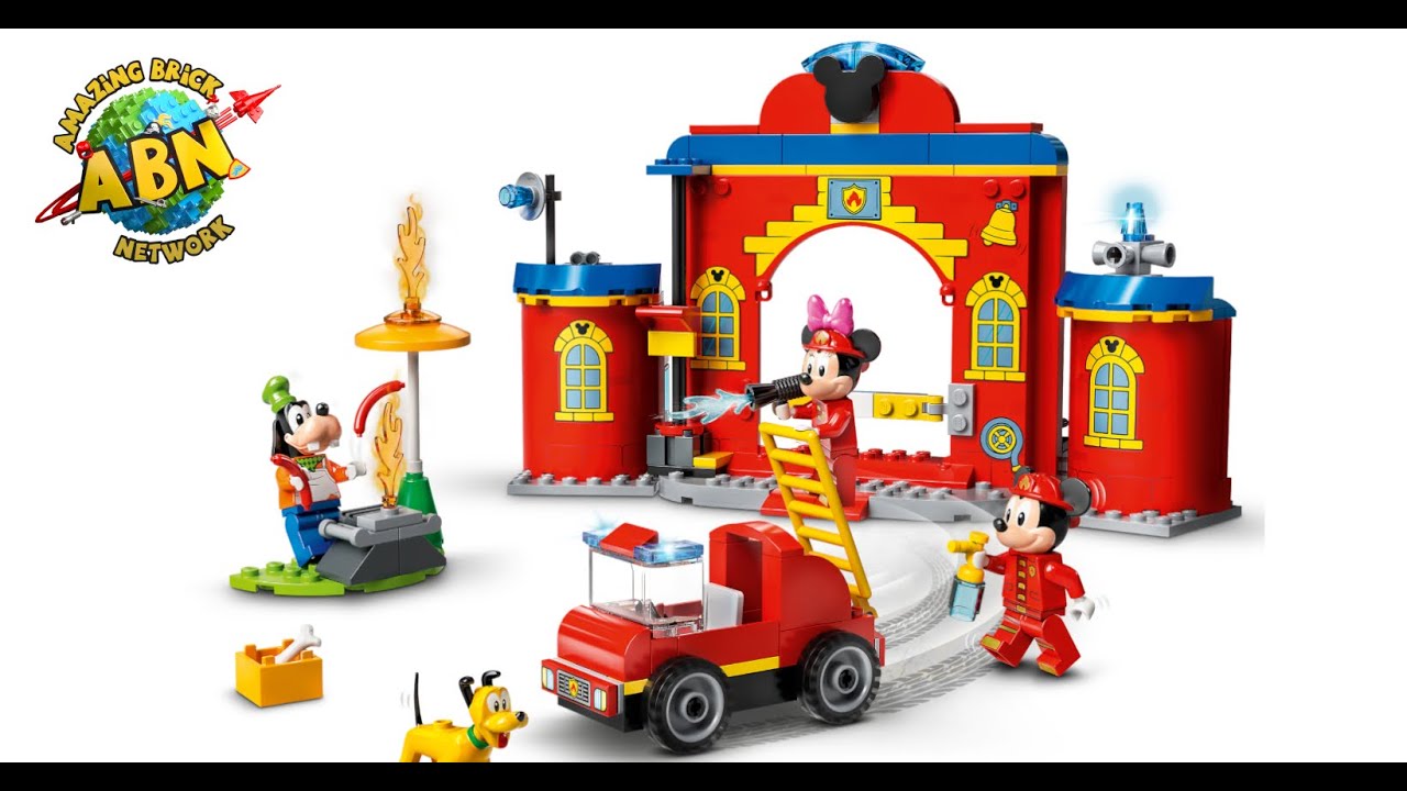 Unboxing the Brand New LEGO Mickey & Friends Fire Truck & Station ...