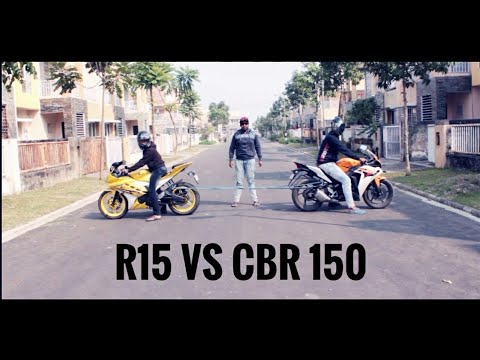 Yamaha R15 VS Honda CBR 150 | Fun with Friends | - YouTube