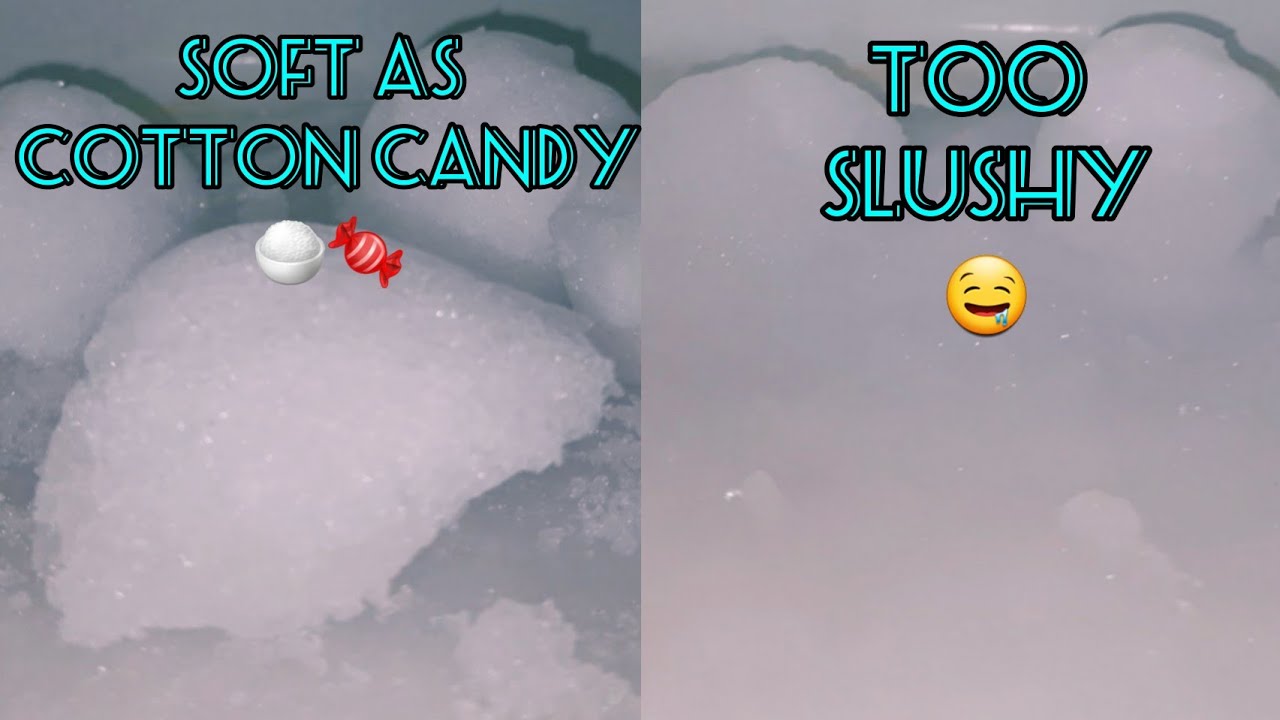 ASMR-FRESHLY SCRAPED FLUFFY SNOW LIKE FREEZER FROST EATING /VERY ...