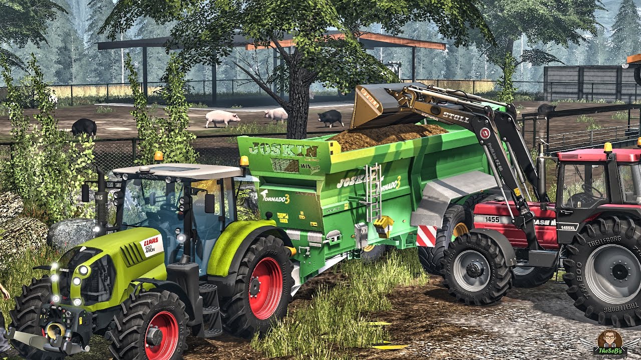 Farming Simulator 17 - Épandage de fumier / Manure Spreader - YouTube