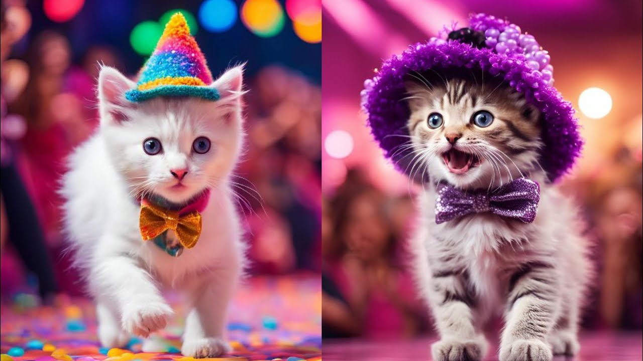 Cat Models on Fashion Show | Cute Kitten Outfits | Part 37 - YouTube