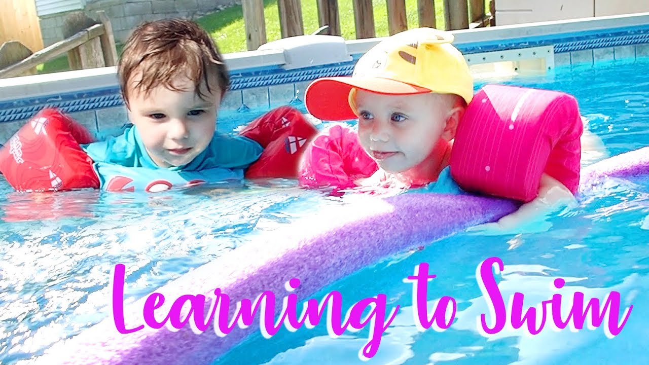 Twins Swimming On Their Own - YouTube