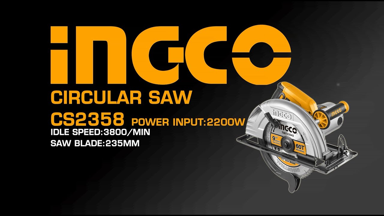 Επαγγελματικό Δισκοπρίονο CS2358 Cricular Saw INGCO - YouTube