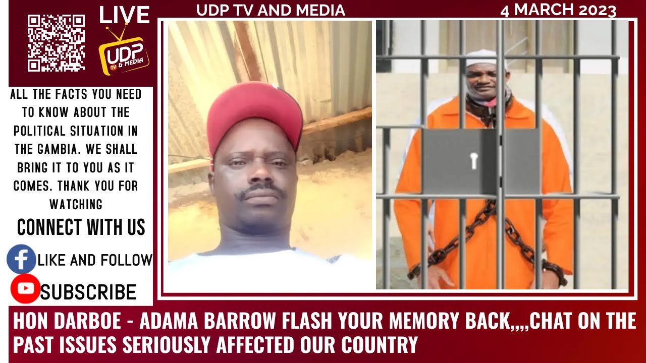 ADAMA BARROW FLASH YOUR MEMORY BACK CHAT ON THE PAST ISSUES SERIOUSLY ...
