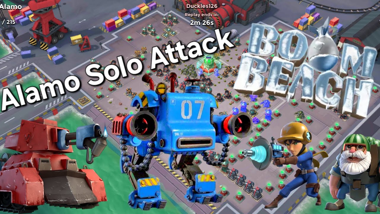 Boom Beach Operation Attacks 1: Alamo - YouTube