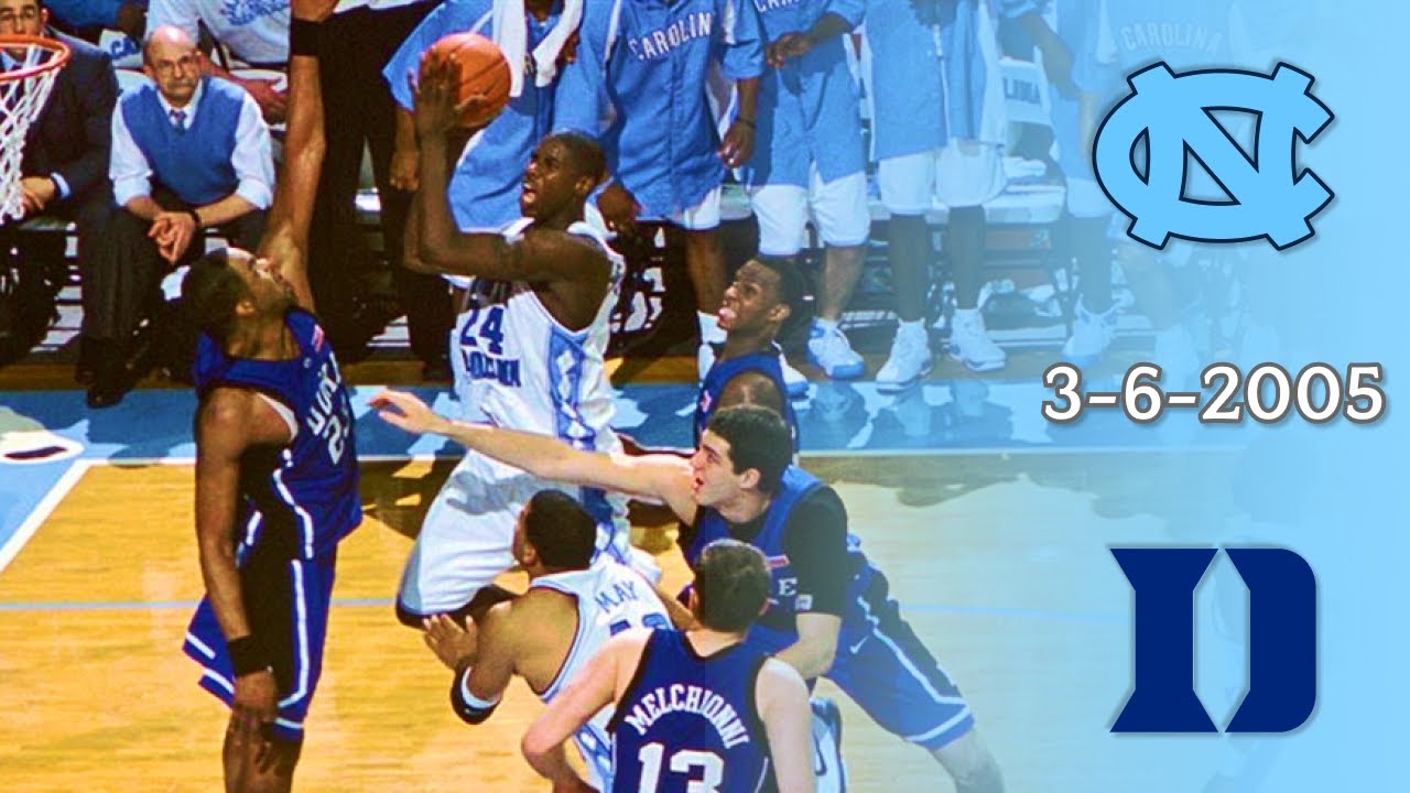 UNC Basketball: #2 North Carolina vs #6 Duke | 3-6-2005 | Full Game ...