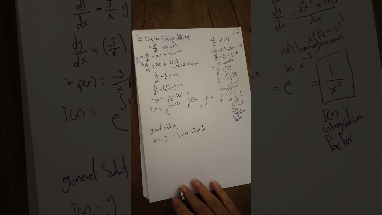 Linear diff. Eq. Part 4 - YouTube