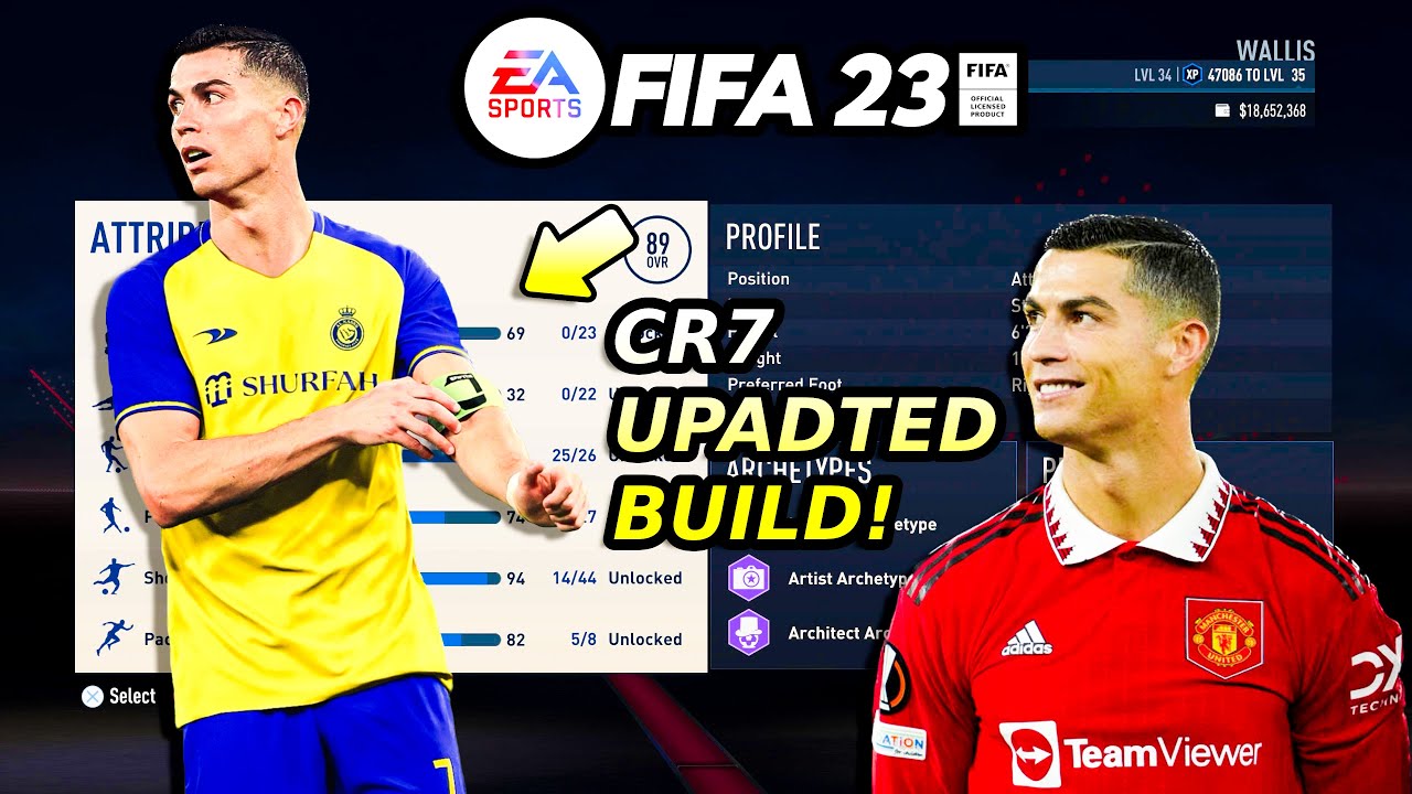 FIFA 23 | CRISTIANO RONALDO UPDATED BUILD IN PLAYER CAREER MODE!!🔥 ...