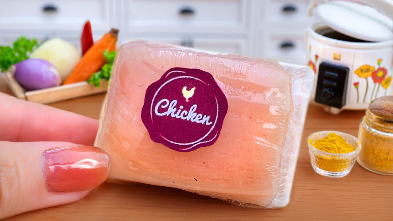 Easy Yummy Chicken Curry at Cutest Miniature Kitchen 🐤 Satisfying ...