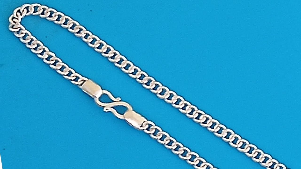 Silver ring chain making | Handmade silver chain - YouTube