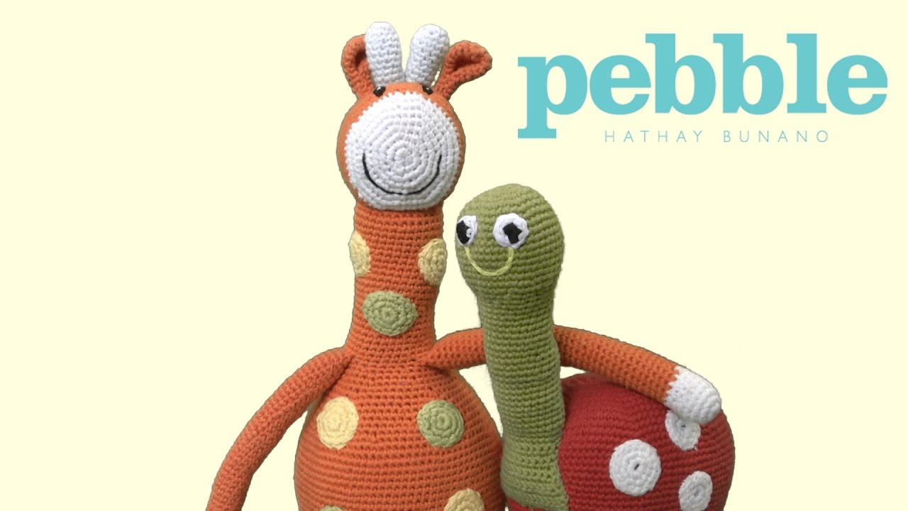 Large Giraffe & Turtle Soft Toy from Pebble Child - YouTube