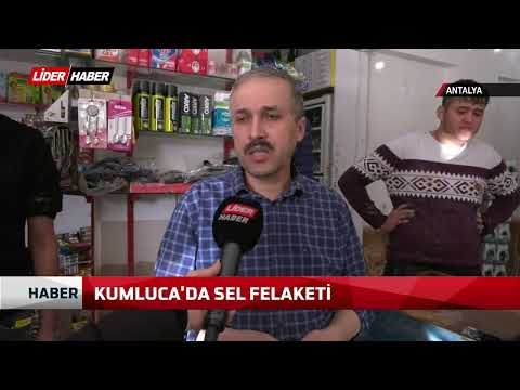 Kumluca'da sel felaketi