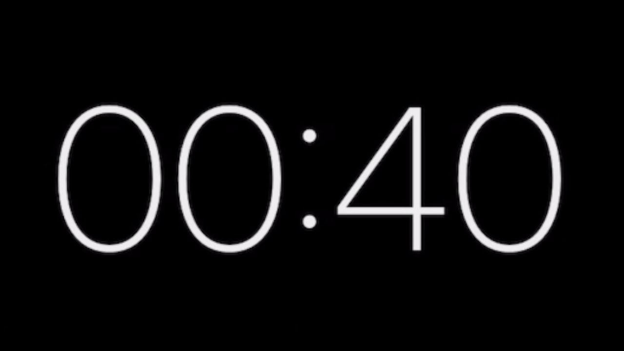 40-SECOND TIMER [Ends With BELL SOUND] - YouTube