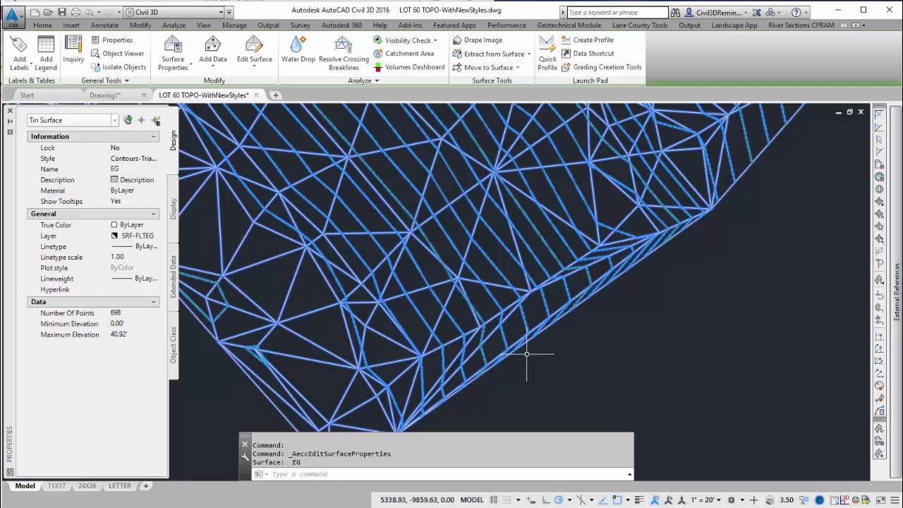 Civil 3D: Delete Triangles - YouTube
