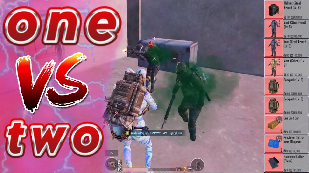 Very attractive and exciting one-on-two fights inside map 5 / PUBG ...