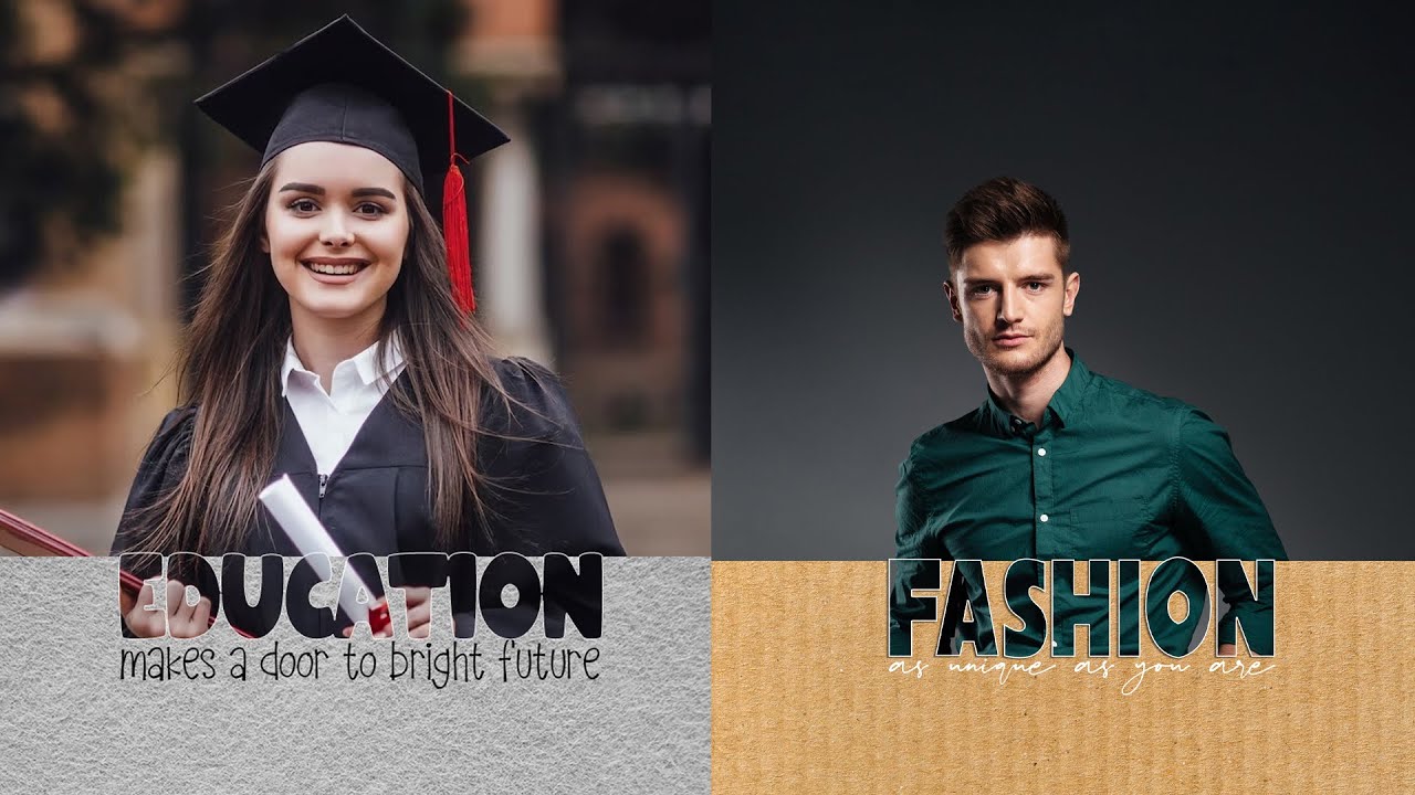 Creative Text Poster Design in Photoshop - YouTube