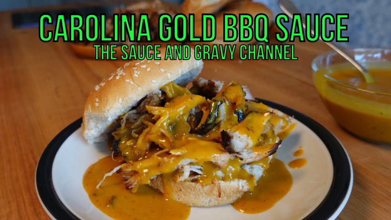 Carolina Gold BBQ Sauce | Yellow Mustard Barbecue Sauce | How to Make ...