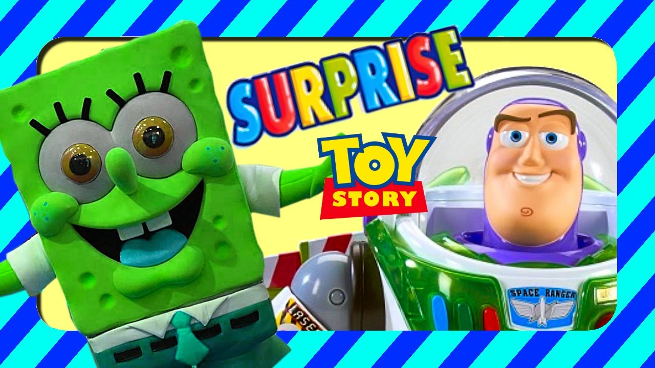Surprise! Buzz Lightyear and Spongebob toys hidden in rice, fun clips ...