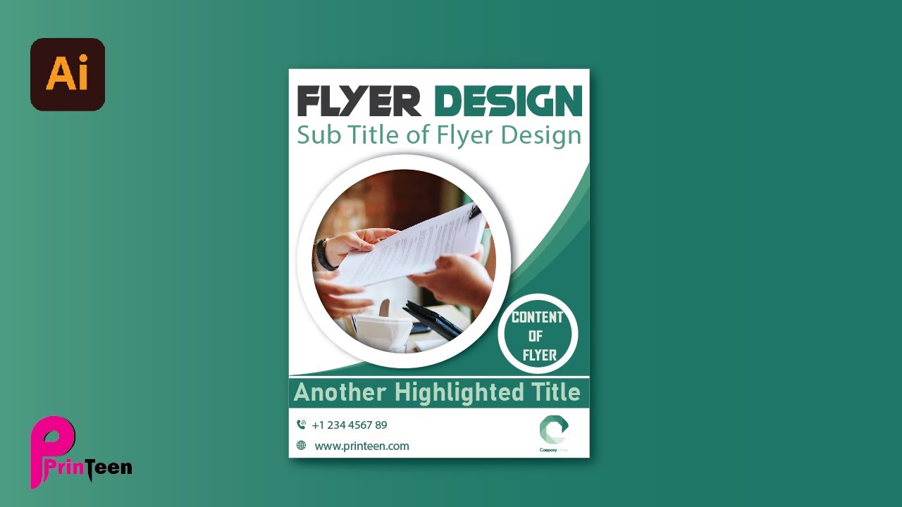 How to design a creative Flyer Adobe Illustrator CC 2021 | Flyer design ...