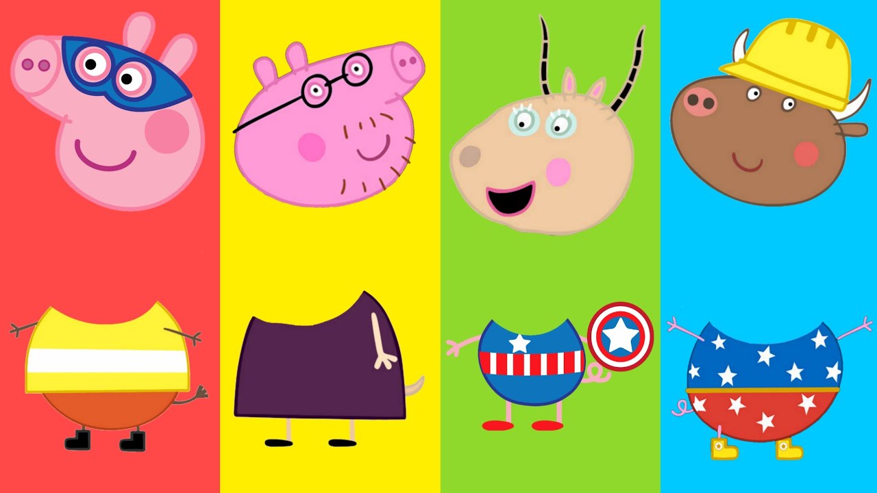 Peppa Pig | Match The Head | Video For Kids - YouTube