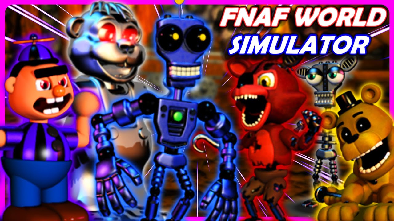 FNAF World Simulator | Mendo Leads The Way Through The MINES! [Part 7 ...