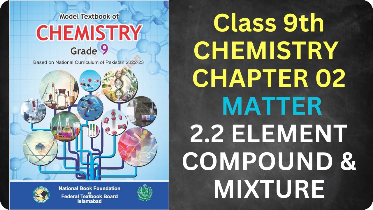 Element Compound & Mixture| Chapter 2| Chemistry| Class 9| FBISE New ...